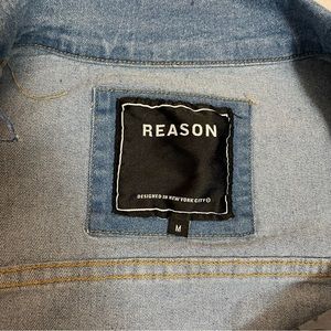 Reason | Jackets & Coats | Nwt New Reason Paint Splatter Denim Jacket ...